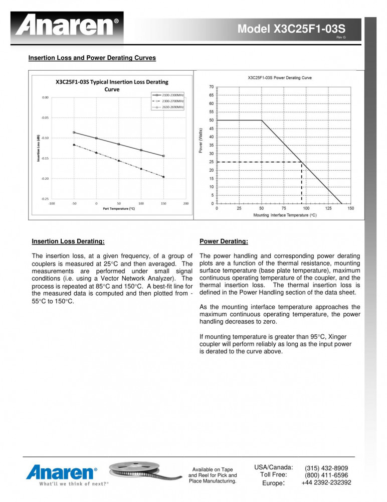 X3C25F1-03S datasheet page 3