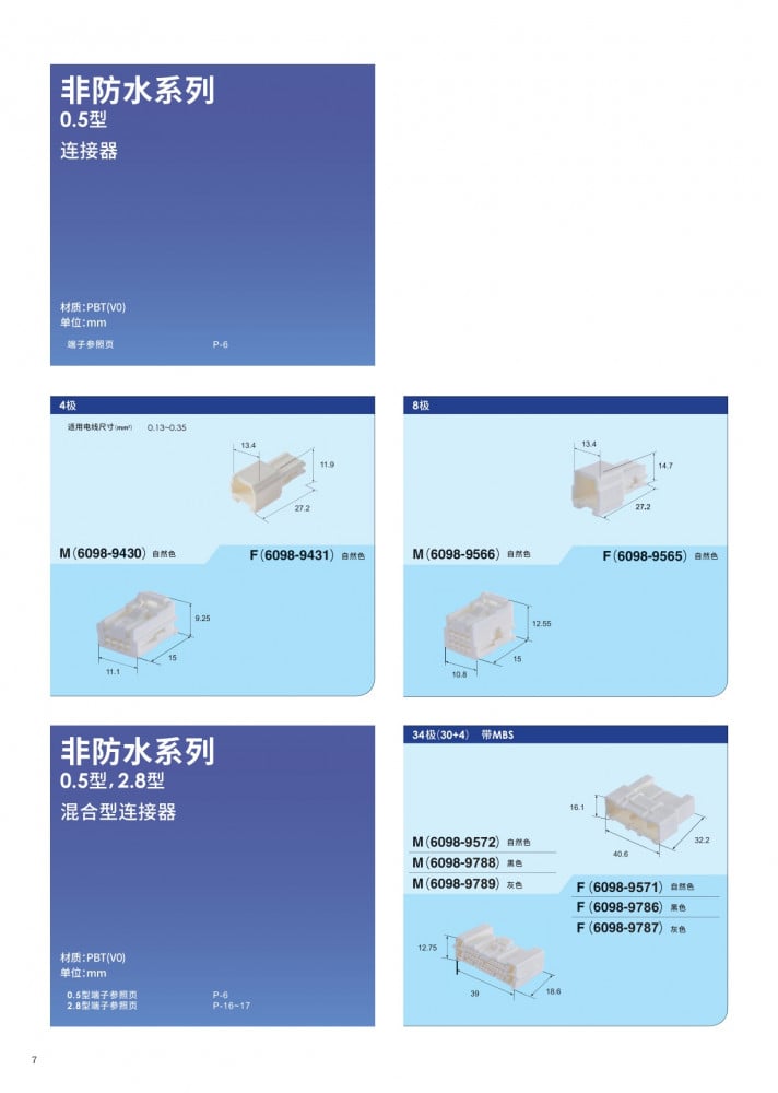 SUMITOMO automotive connector catalog page 8