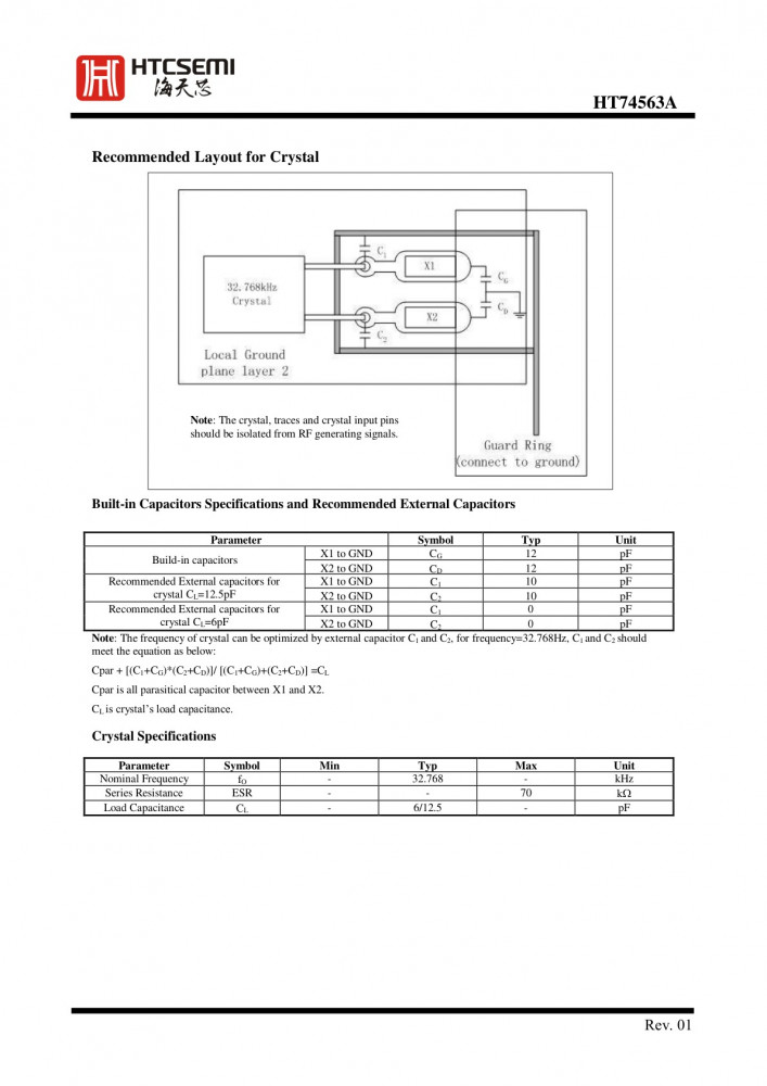HT74563ARQZ datasheet page 6