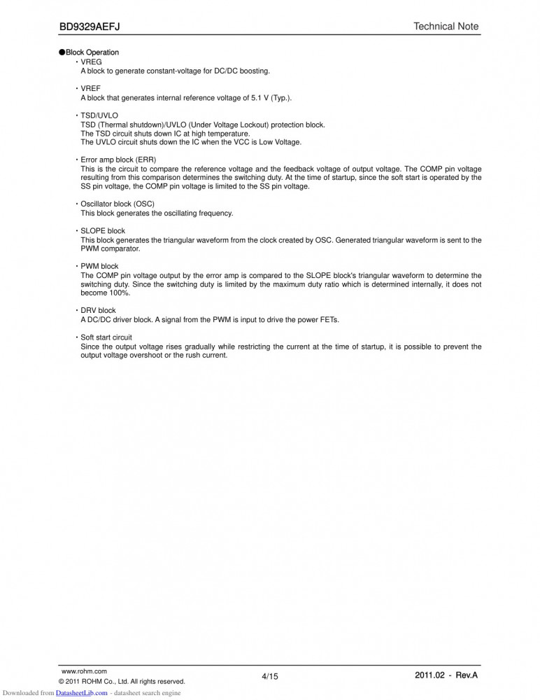 BD9329EFJ-E2 datasheet page 4