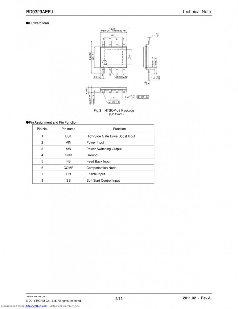 BD9329EFJ-E2 datasheet page 5