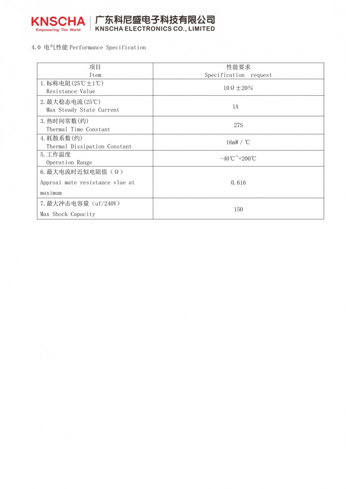 206RV164 specification sheet page 5