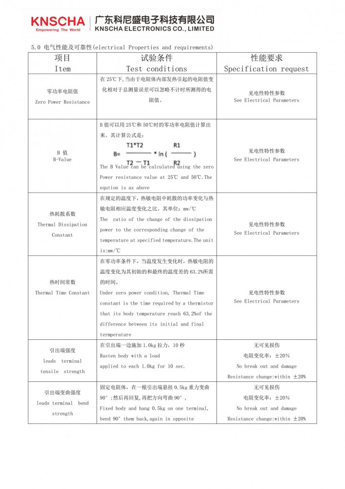 206RV164 specification sheet page 6