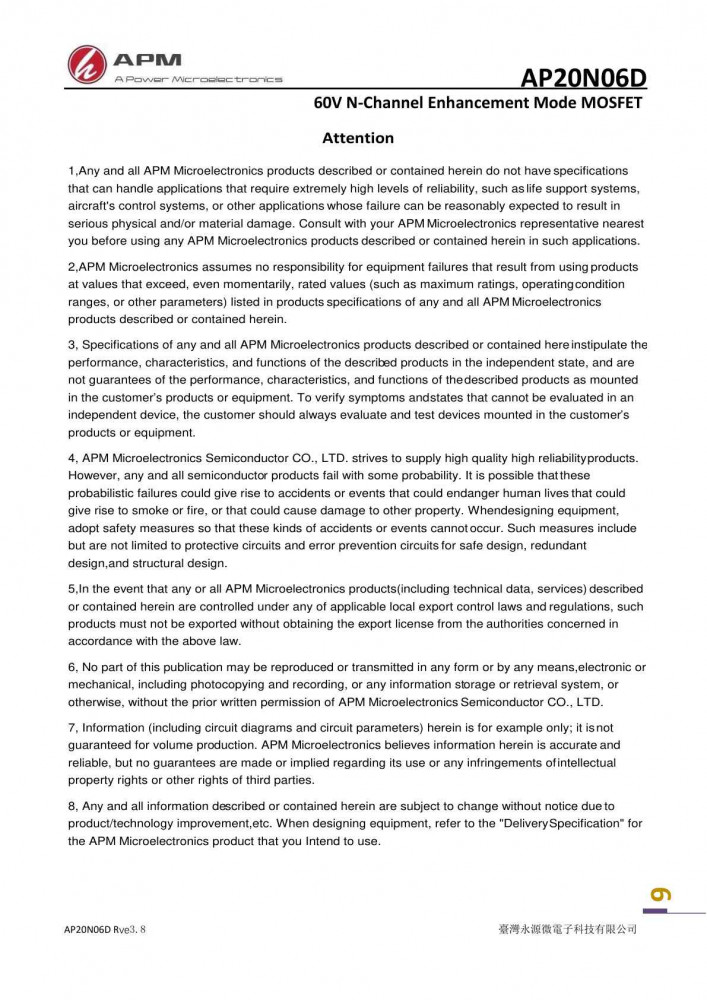 AP20N06D datasheet page 6