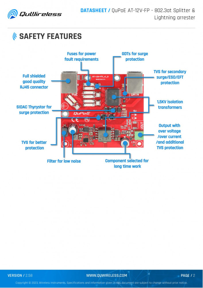 AT-12V-FP product documentation page 2