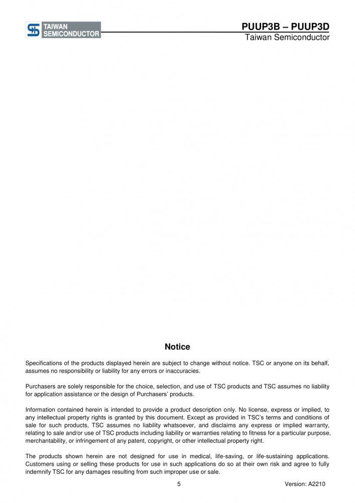 PUUP3D datasheet page 5