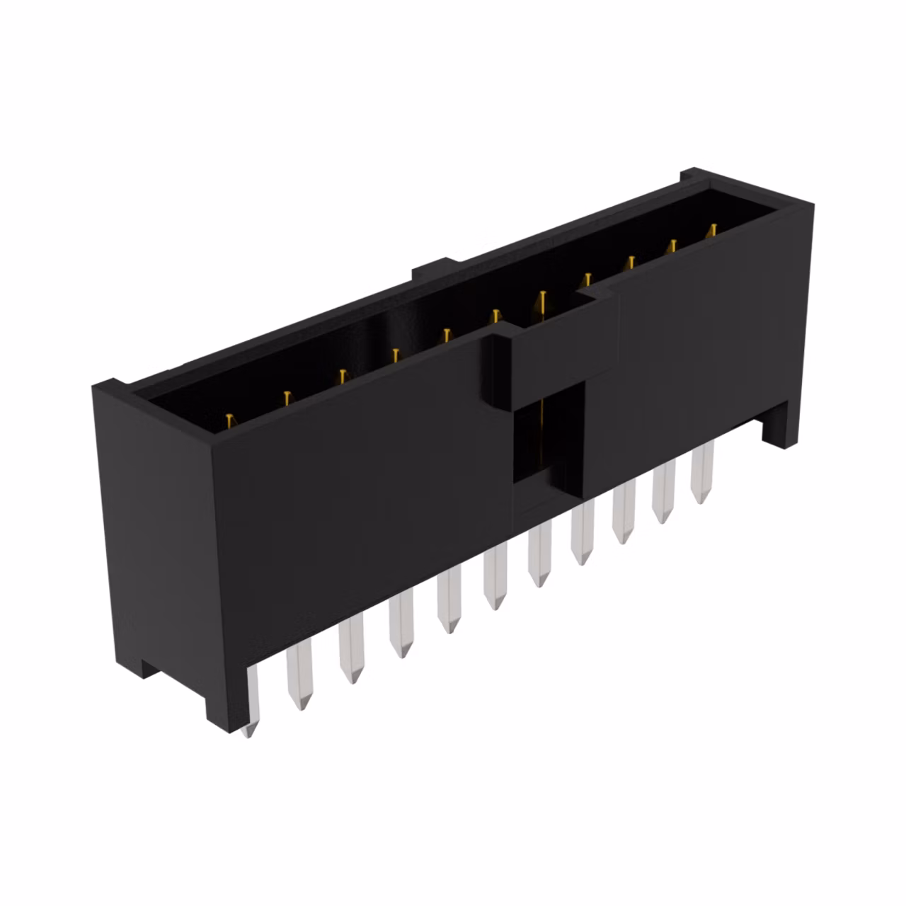C-Grid III PCB Header, 2.54mm Pitch, Through Hole, Single Row, Vertical, Shrouded, 11 Circuits, 0.05µm Gold (Au) Flash Plating for sale