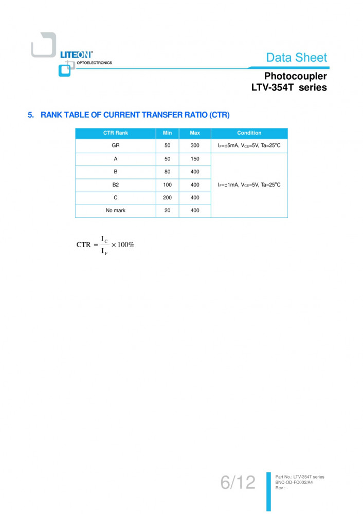 LTV-354T datasheet page 7