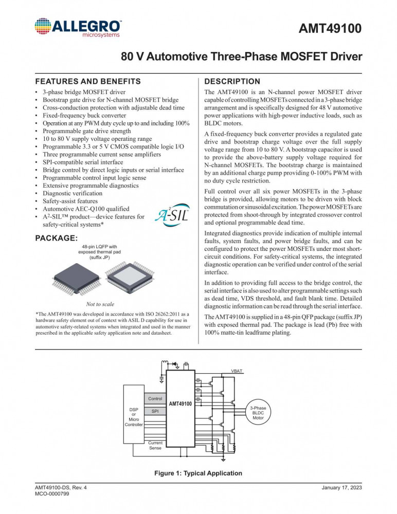 AMT49100 datasheet page 1