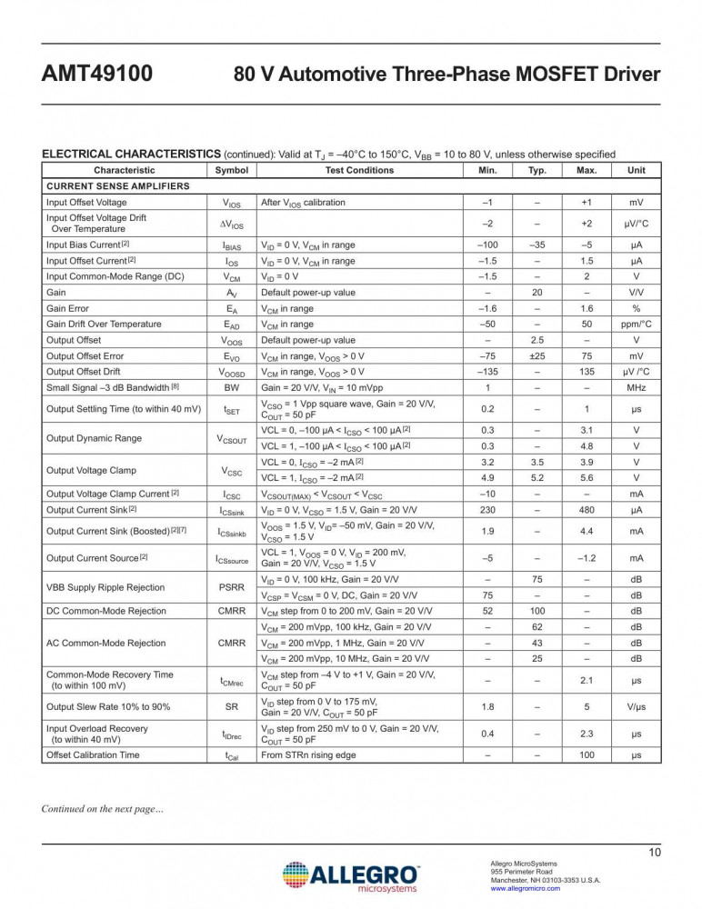 AMT49100 datasheet page 10