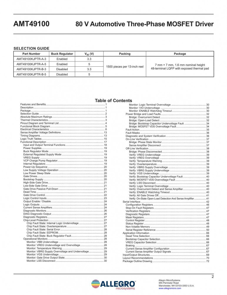 AMT49100 datasheet page 2