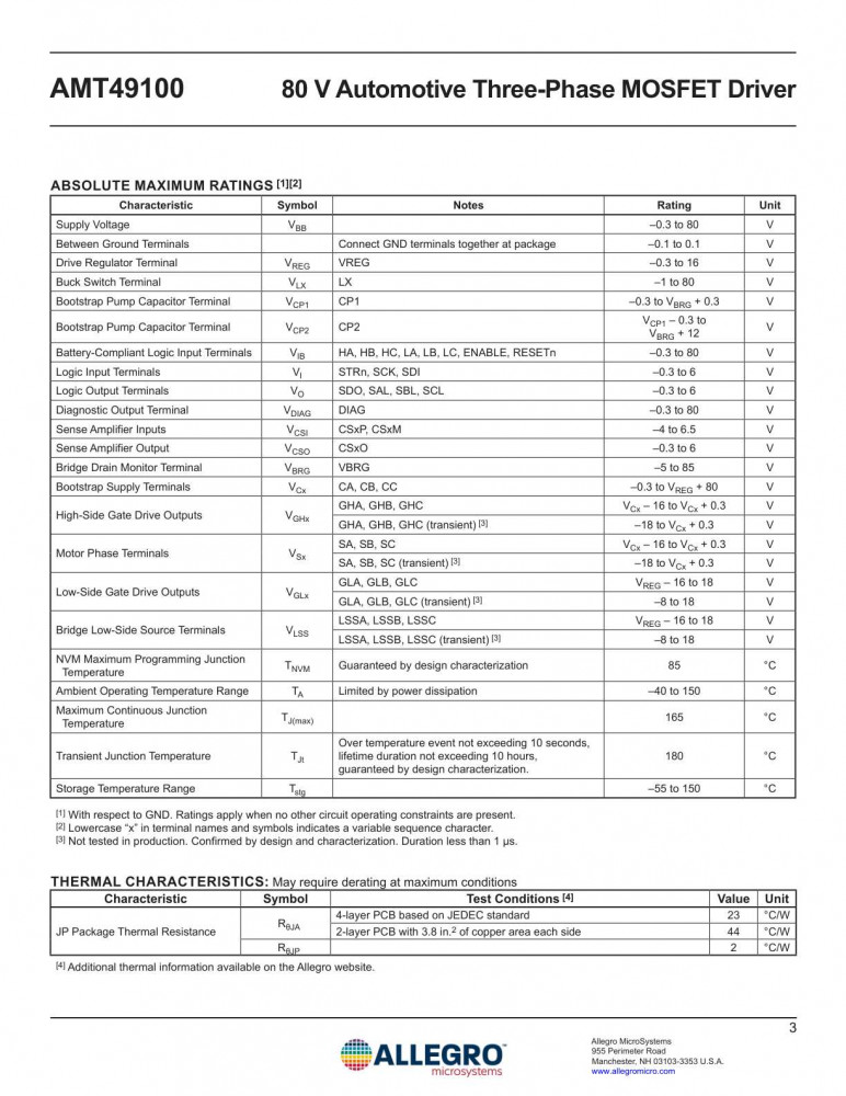 AMT49100 datasheet page 3