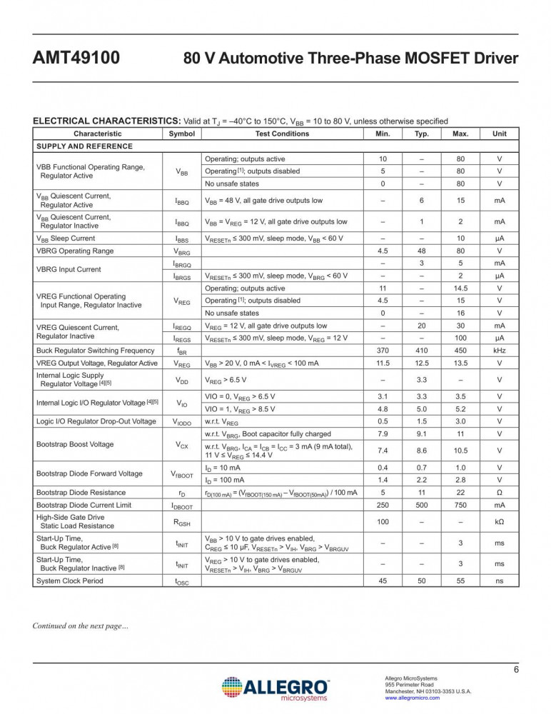 AMT49100 datasheet page 6