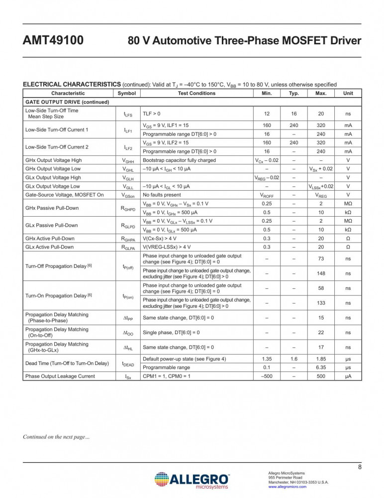 AMT49100 datasheet page 8