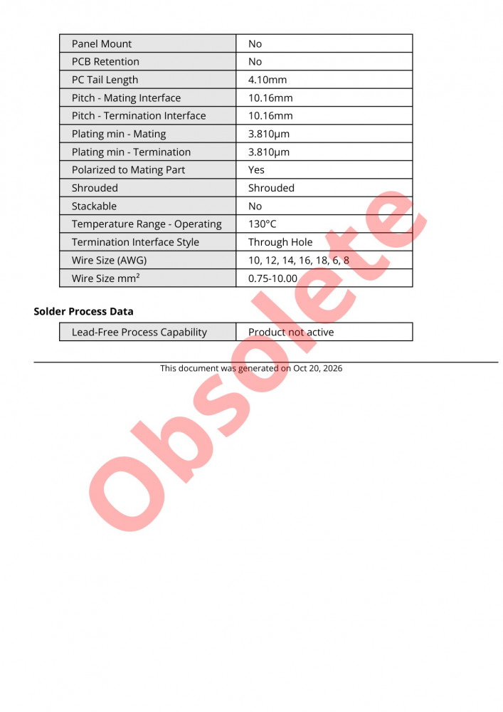 MOLEX 399100105 document page 3