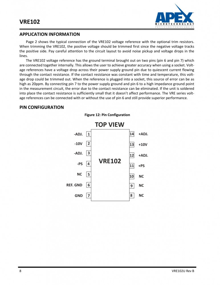VRE102 datasheet page 8