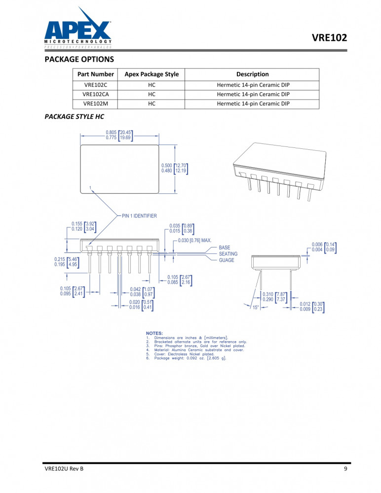 VRE102 datasheet page 9