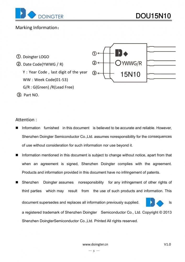 DOU15N10 datasheet page 5