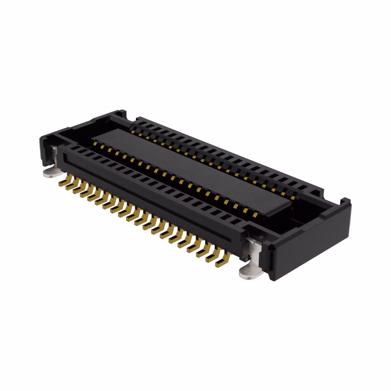 0.50mm Pitch SlimStack Receptacle, Surface Mount, Dual Row, Vertical, 2.00mm Stacking Height, with Solder Tabs, 40 Circuits for sale