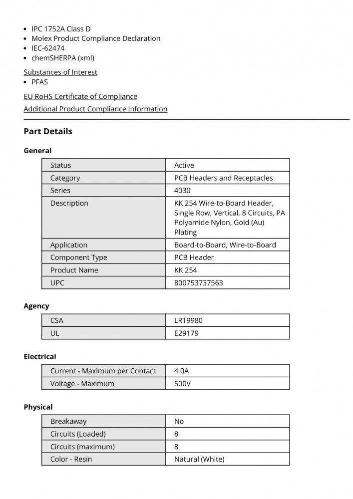 MOLEX 22102081 technical document preview, page 2
