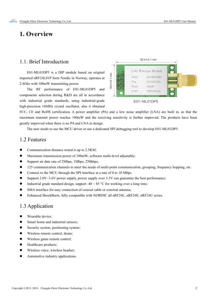 E01-ML01DP5 datasheet page 3