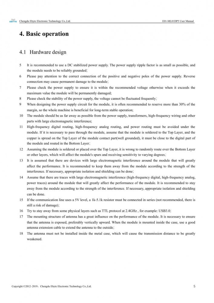 E01-ML01DP5 datasheet page 6