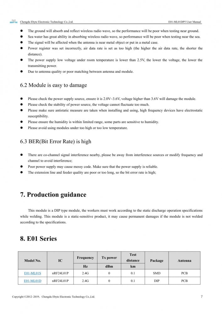E01-ML01DP5 datasheet page 8