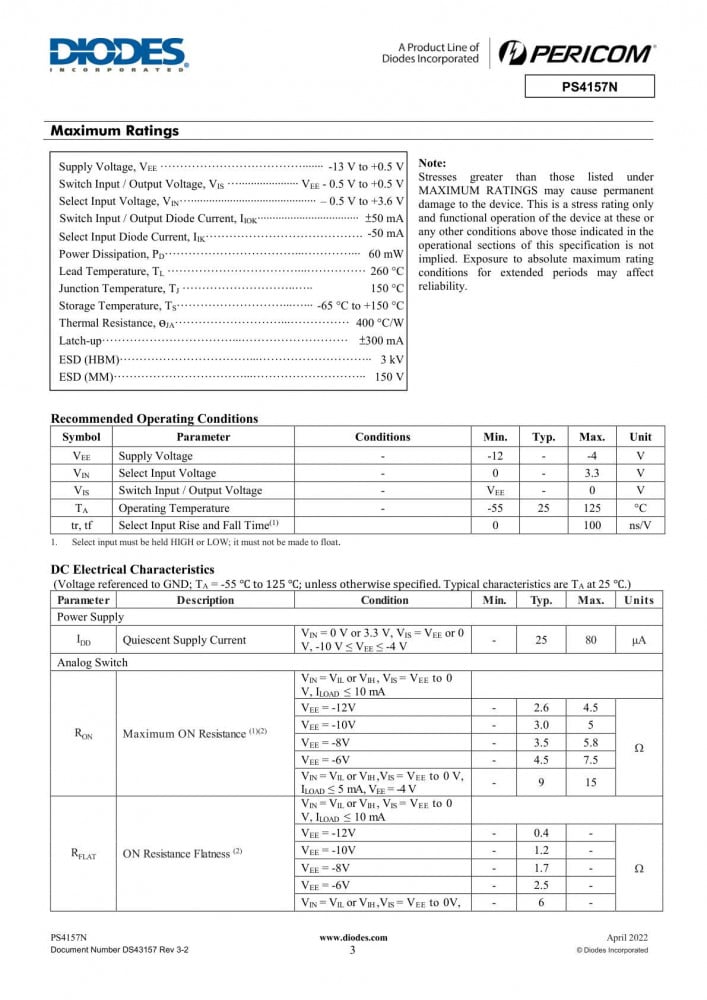 PS4157NCEX datasheet page 3