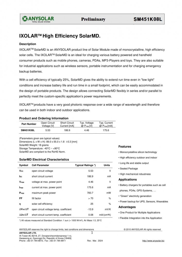 SM451K08L datasheet page 1