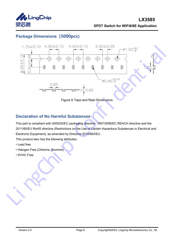 LX3585 datasheet page 9