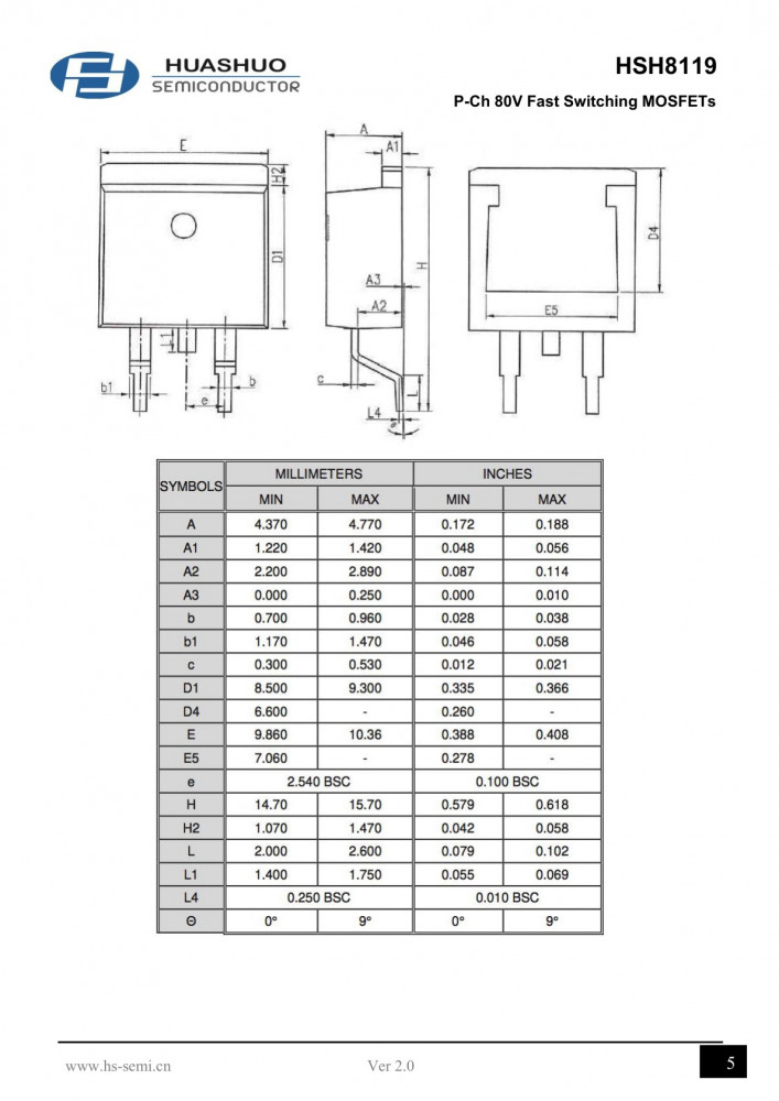 HSH8119 datasheet page 5