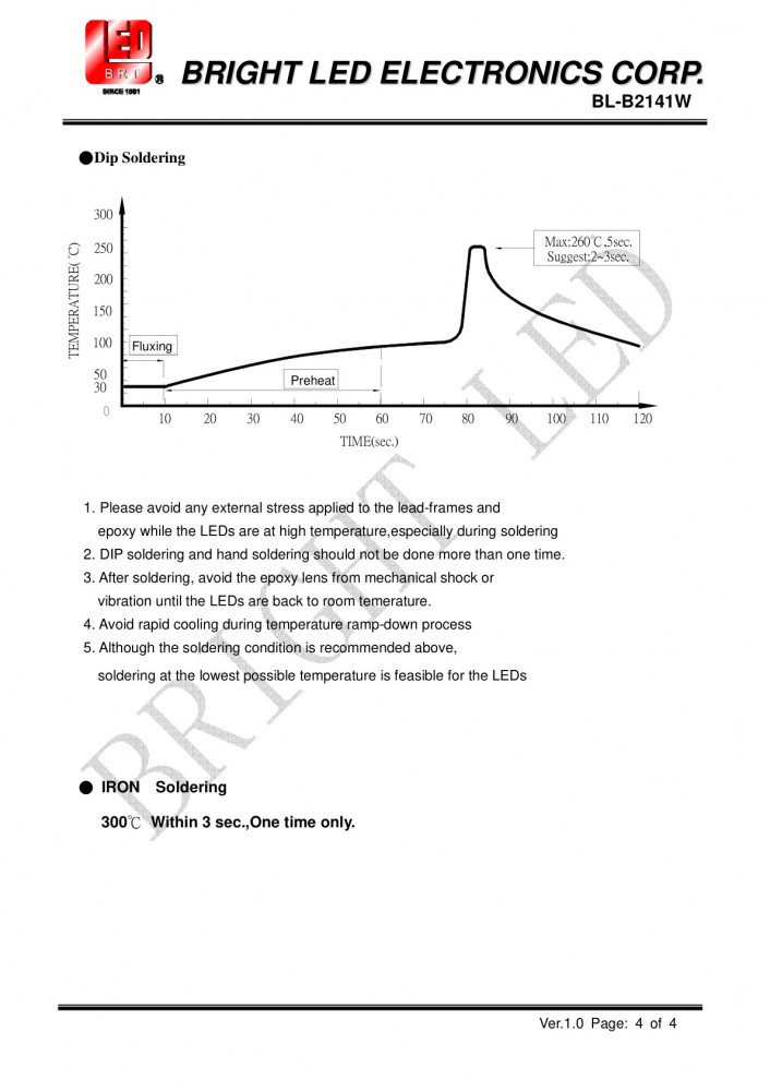 BL-B2141W datasheet page 4