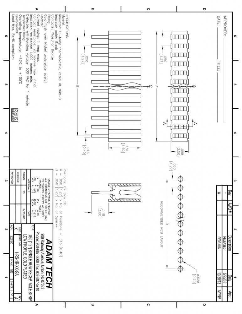HRS-1B-11-GA technical document preview