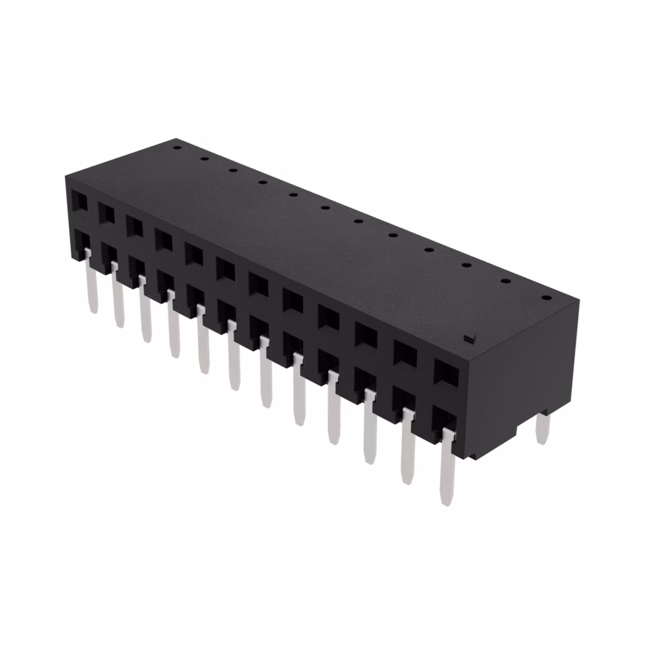C-Grid III PCB Receptacle, 2.54mm Pitch, Dual Row, Right-Angle, Shrouded, 24 Circuits, 0.12µm Gold (Au) Flash Plating, Straight PCB Pins for sale
