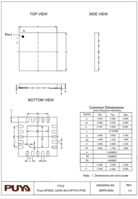 PUYA PY32F002BL15S7TU for sale