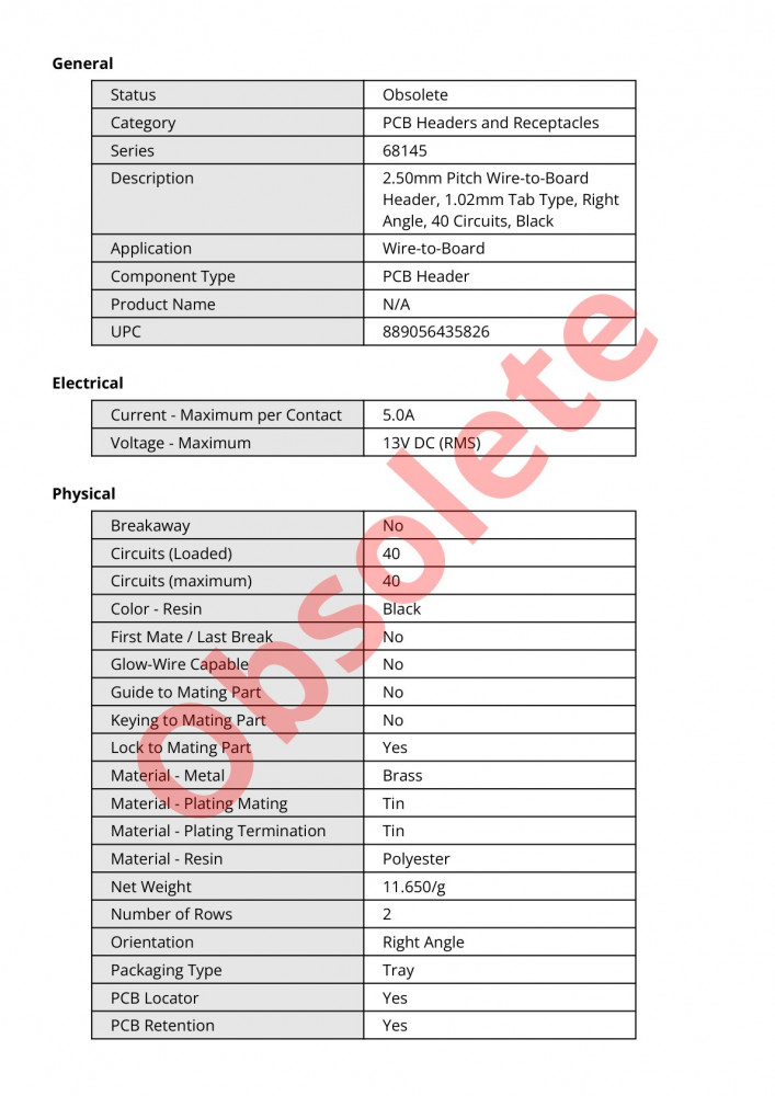 MOLEX 681454021 technical document image, page 2