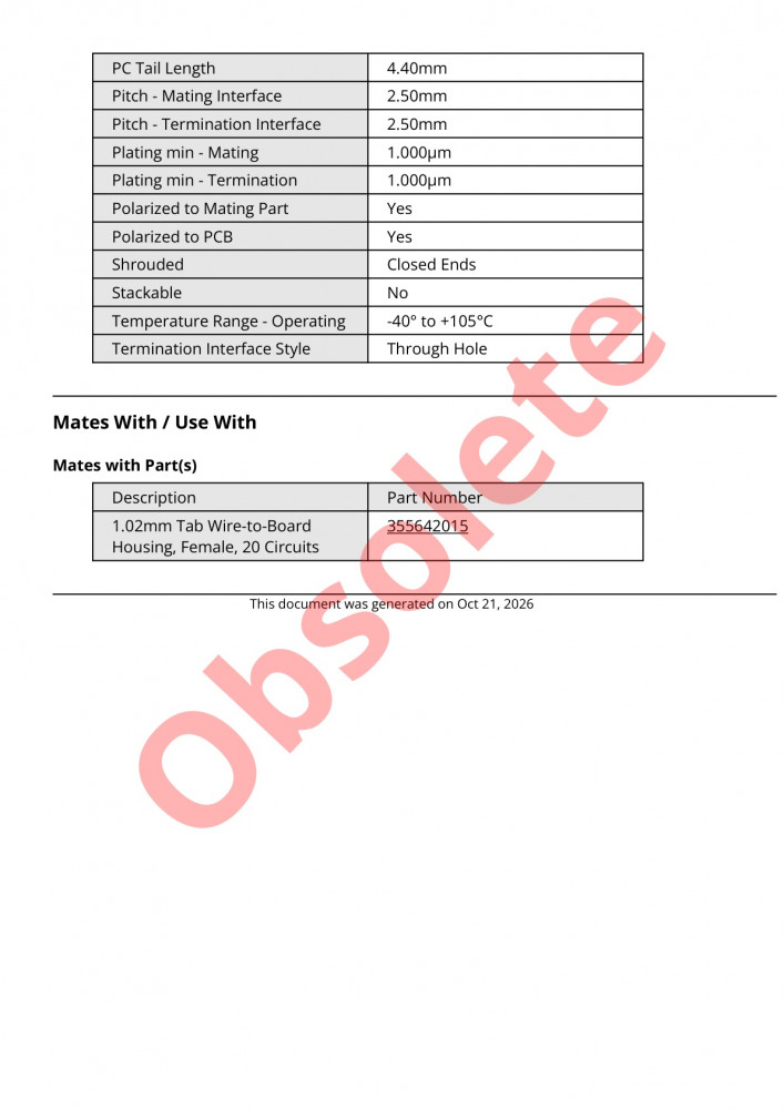 MOLEX 681454021 technical document image, page 3