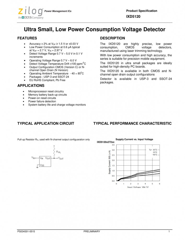 IXD5120 datasheet page 1