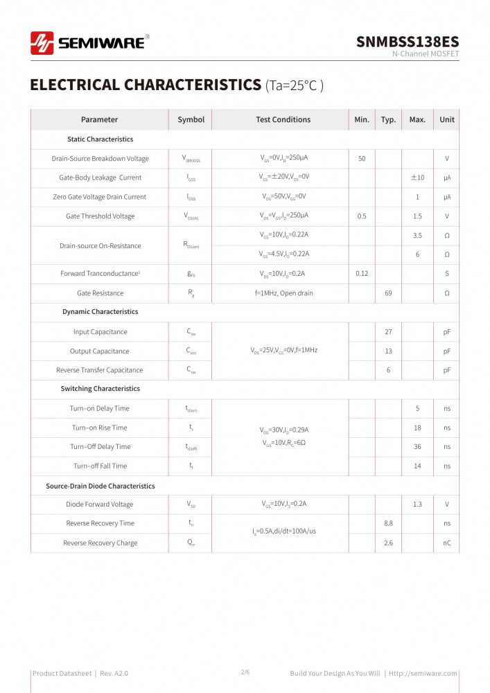 SNMBSS138ES datasheet page 2