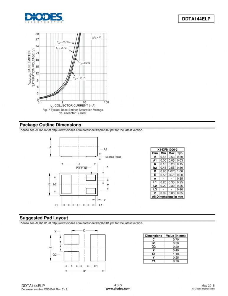 DDTA144ELP-7 datasheet page 4
