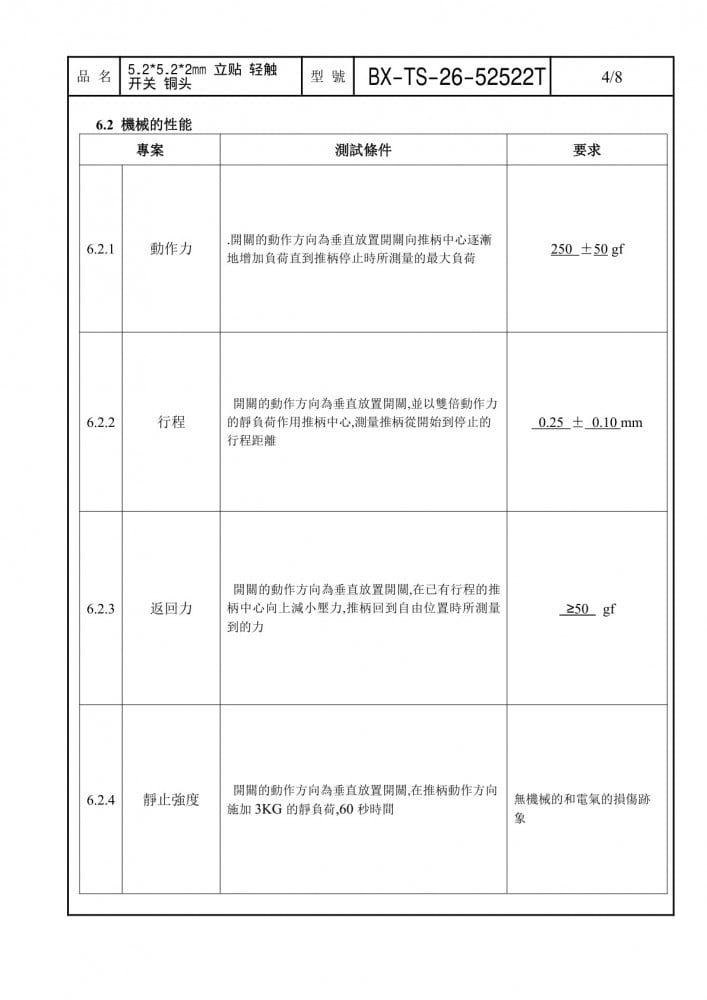 BX-TS-26-52522T specification page 5