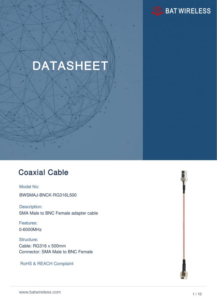 BWSMAJ-BNCK-RG316L500 datasheet page 1