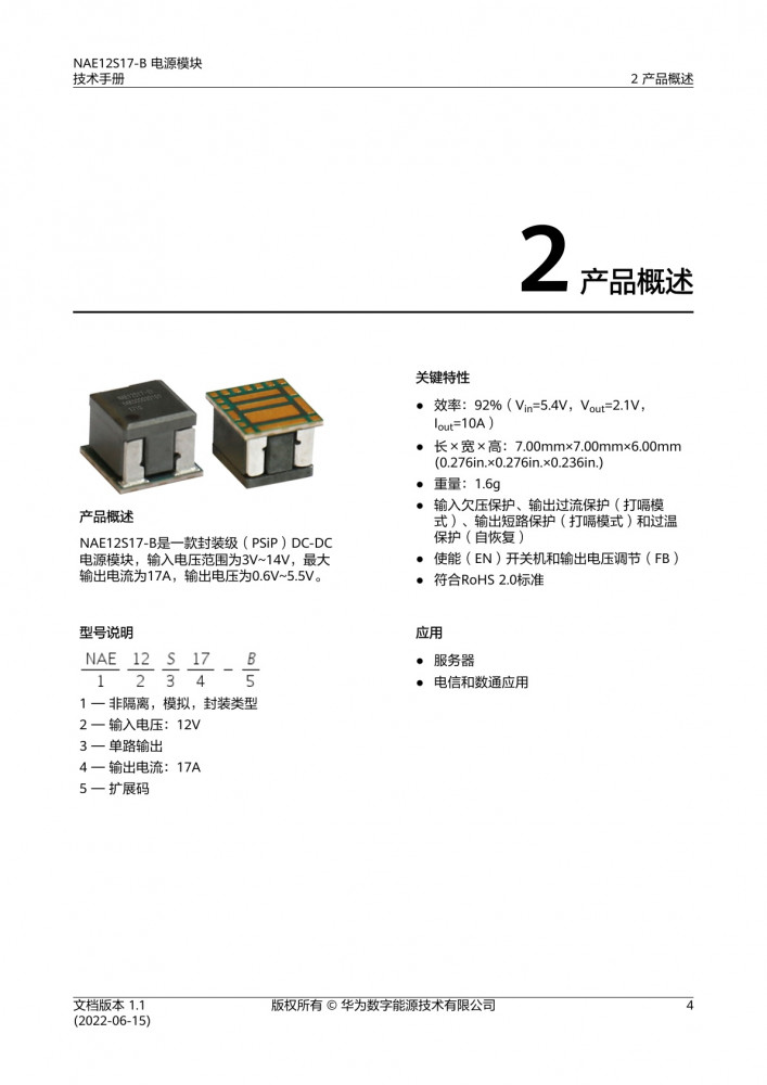 NAE12S17-B technical document page 10