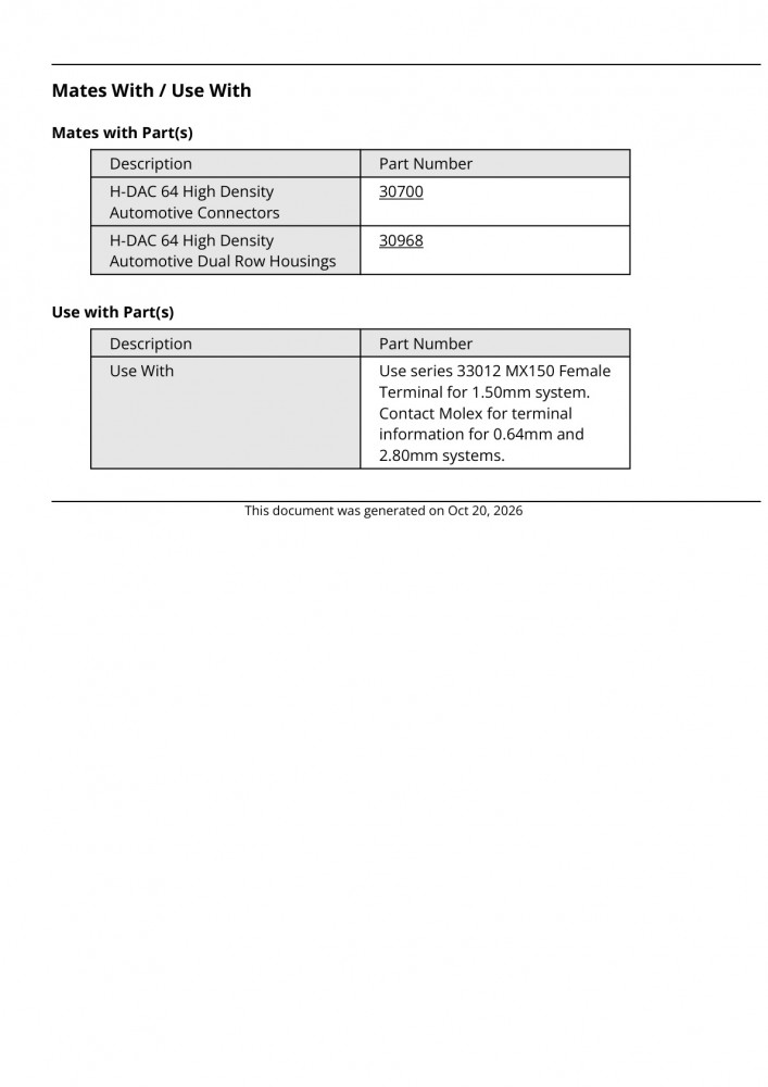 MOLEX 307001246 technical document page 3
