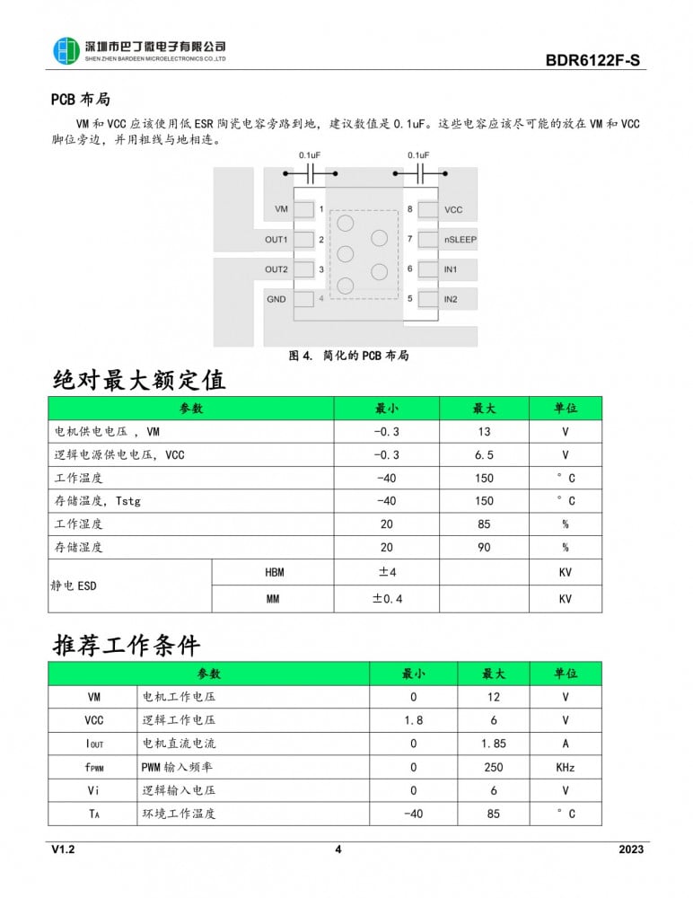 BDR6122F-S datasheet page 4