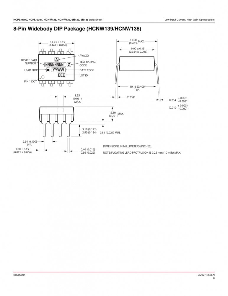 6N138 datasheet page 8