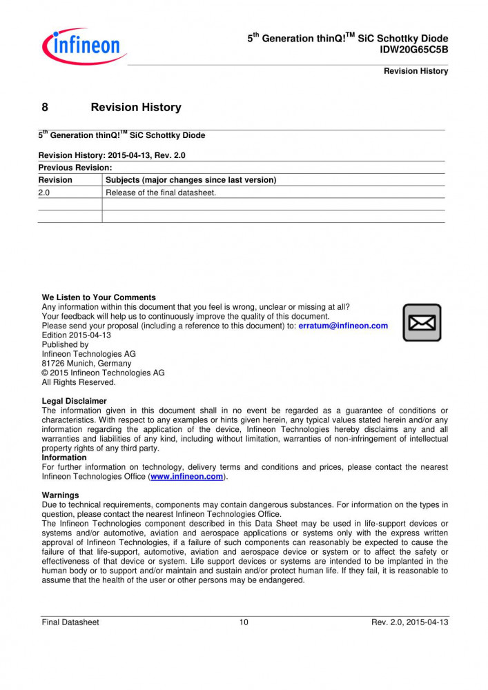 IDW20G65C5BXKSA2 datasheet page 10
