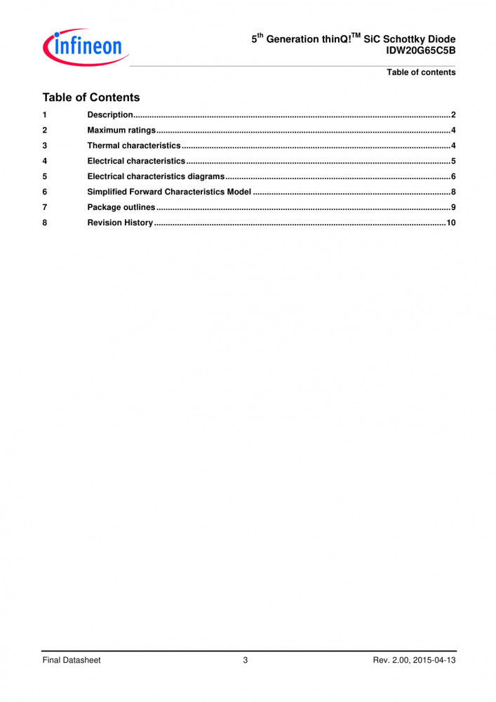 IDW20G65C5BXKSA2 datasheet page 3