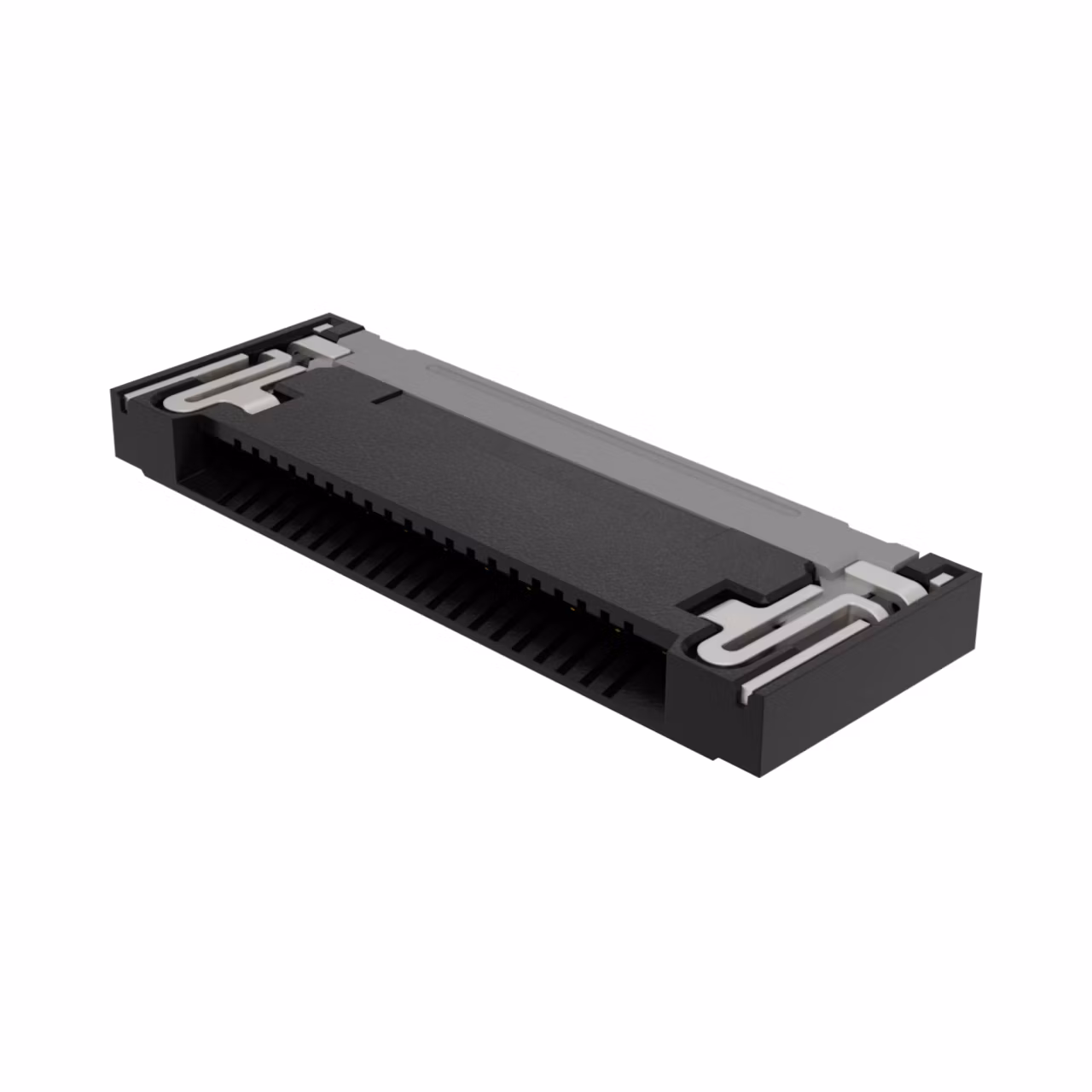 Easy-On FlexiSnap-15 FFC/FPC Connector, 0.50mm Pitch, 1.50mm Height, Dual Contact Style, Right-Angle, Surface Mount, 20 Circuits, Gold Plating for sale