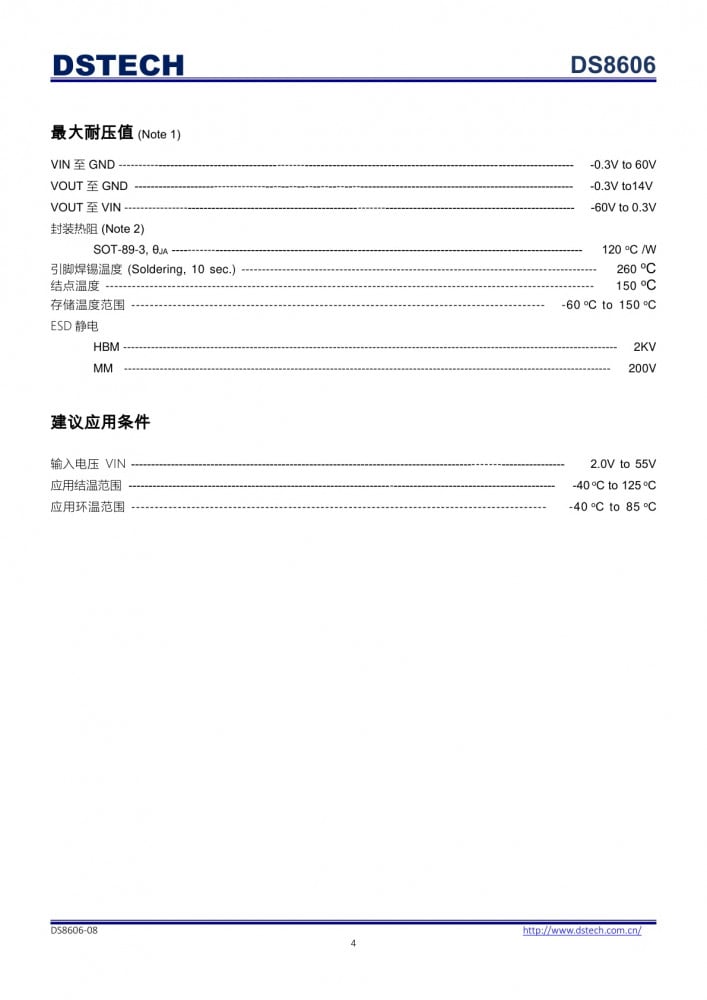 DS8606 datasheet page 4